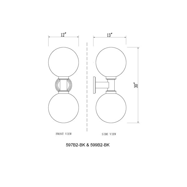 Wade Logan® Burach Aluminum Wall Light | Wayfair