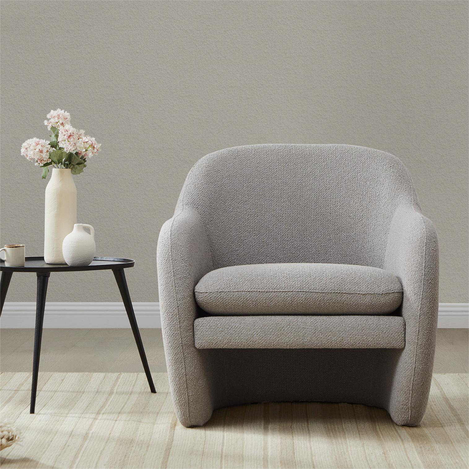 Wade Logan® Bleddyn Upholstered Barrel Accent Armchair & Reviews | Wayfair