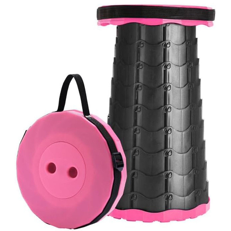 Ebern Designs Modern Round Foldable Stool Thickened, Retractable Stool ...