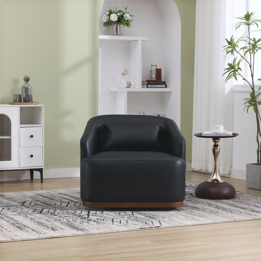 Ebern Designs Swivel Barrel Sofa Chair | Wayfair