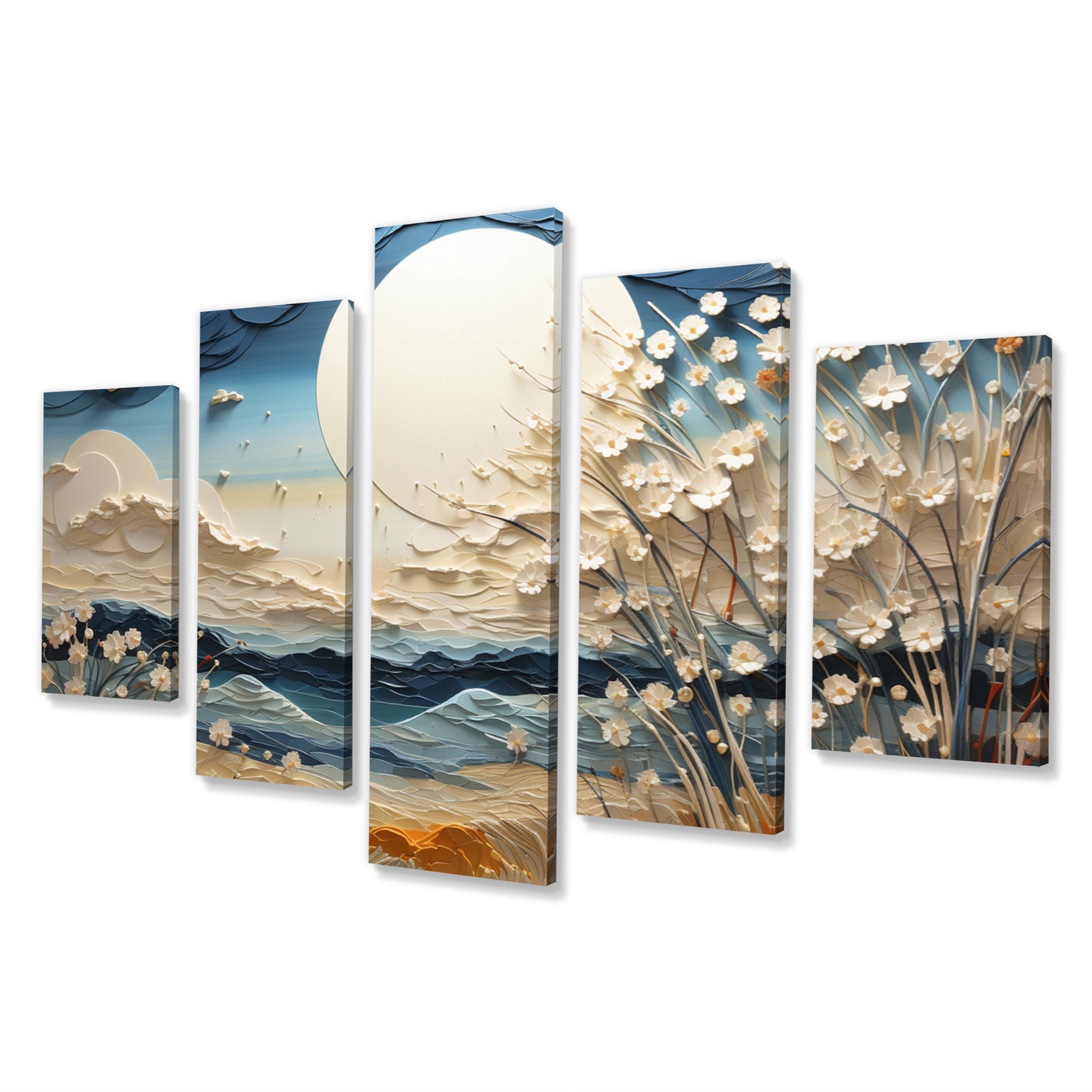 Winston Porter Clouds Prairies Collages VI - Modern Wall Art Print - 5 ...