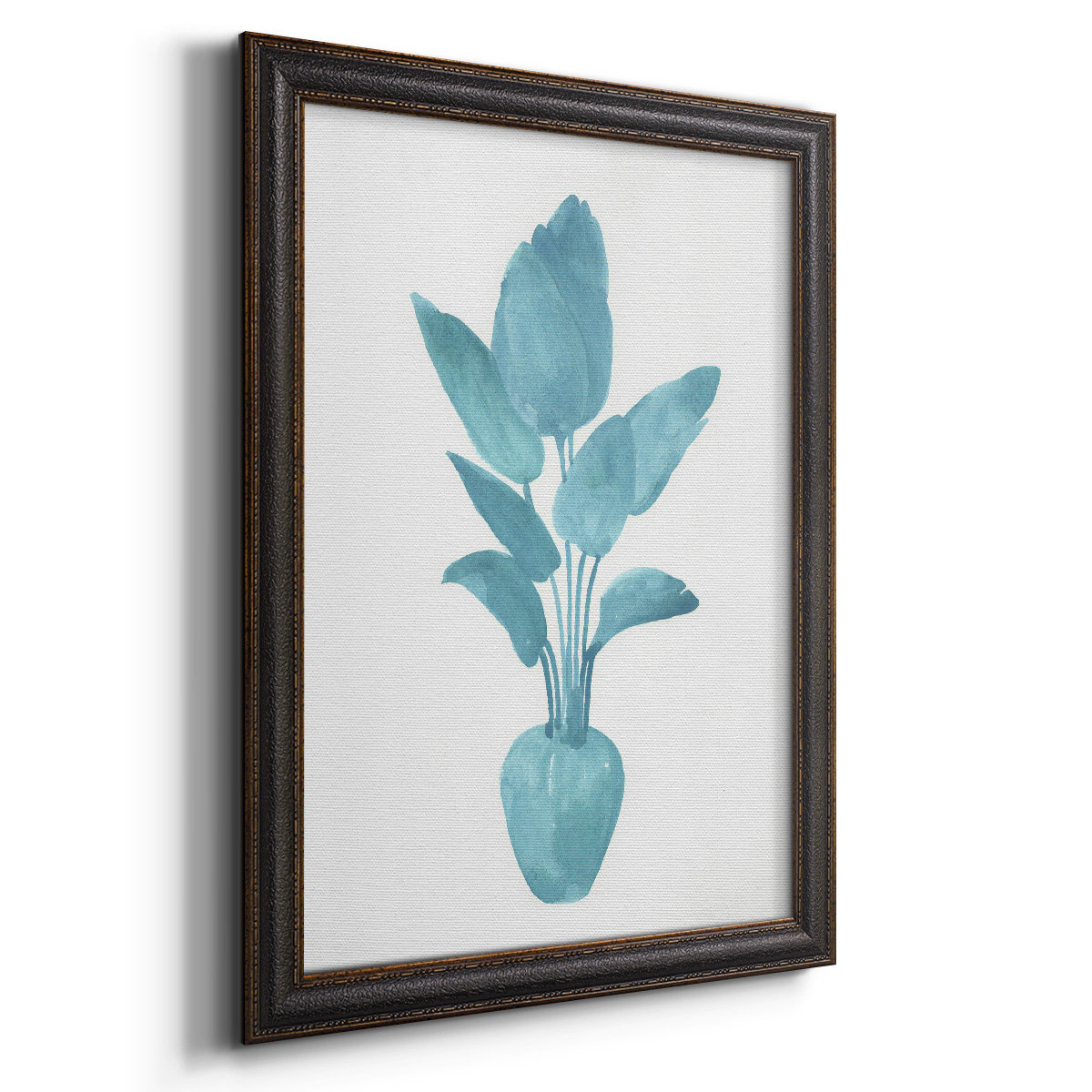 Winston Porter Watercolor House Plant II Premium Framed Canvas- Ready ...