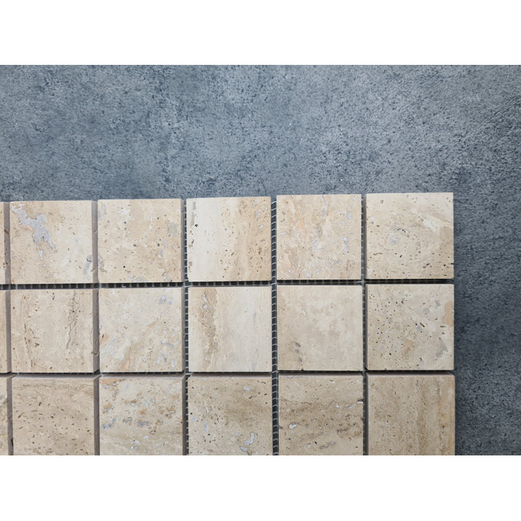 Miletos Stone Collection Patara 2X2 Travertine Backsplash Tile ...