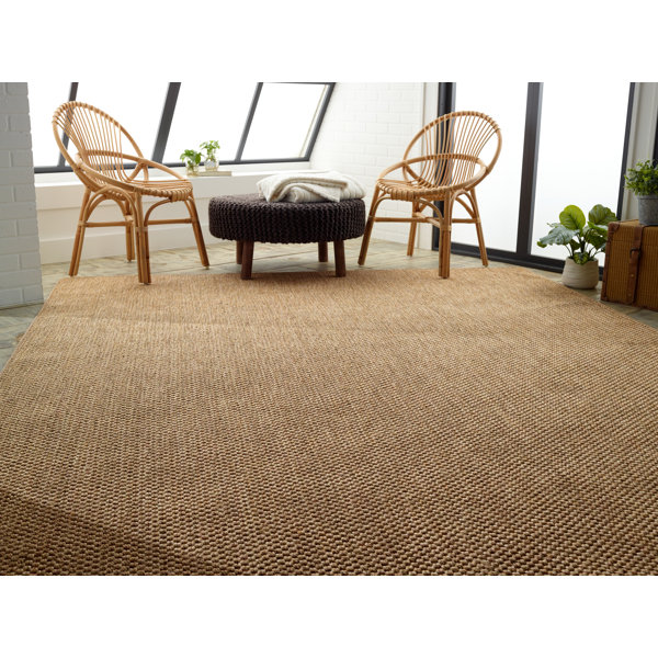 Gracie Oaks Custom Size All Natural Tan Sisal Rug | Wayfair