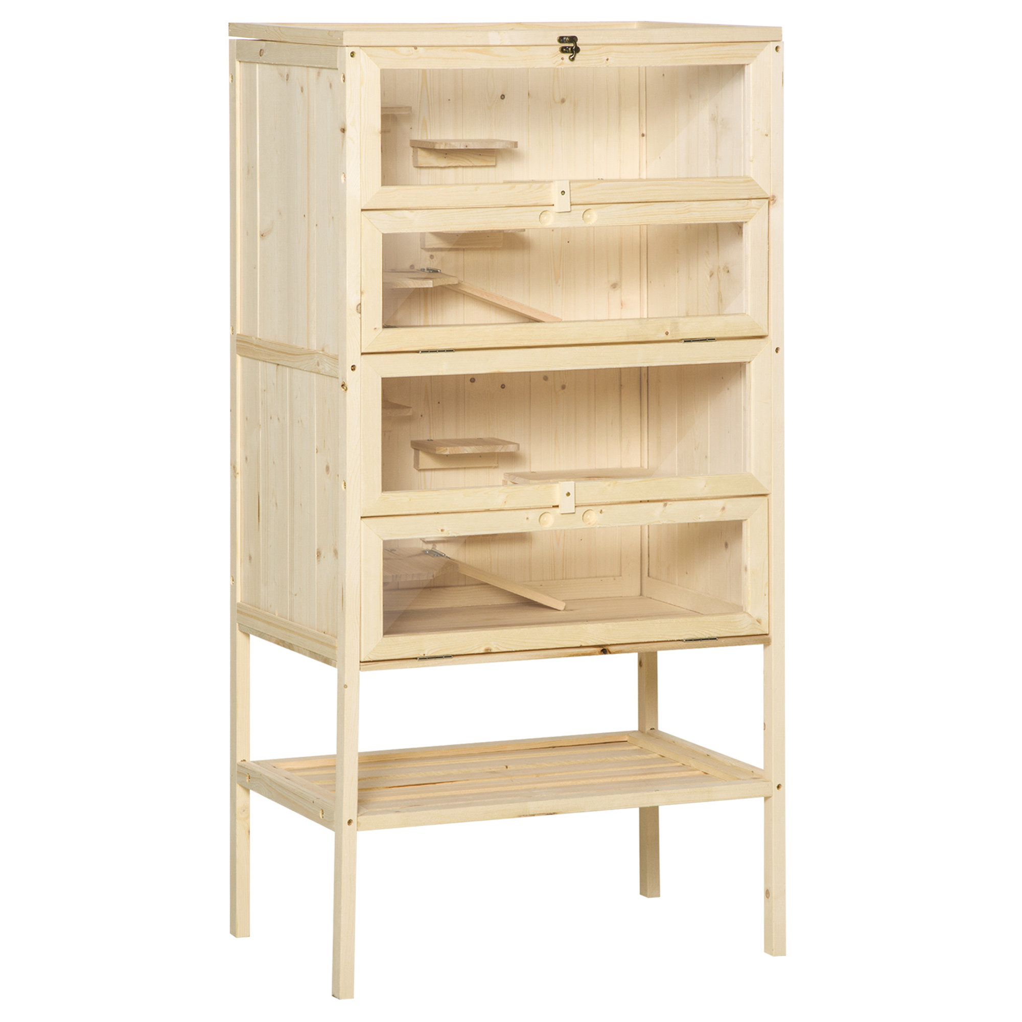 Tucker Murphy Pet™ Hannon 5 Tier Fir Wood Play House Exercise Activity ...