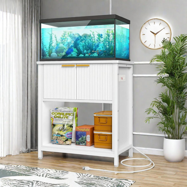 Tucker Murphy Pet™ Aquarium Stand With Power Outlets & Doors & Reviews ...