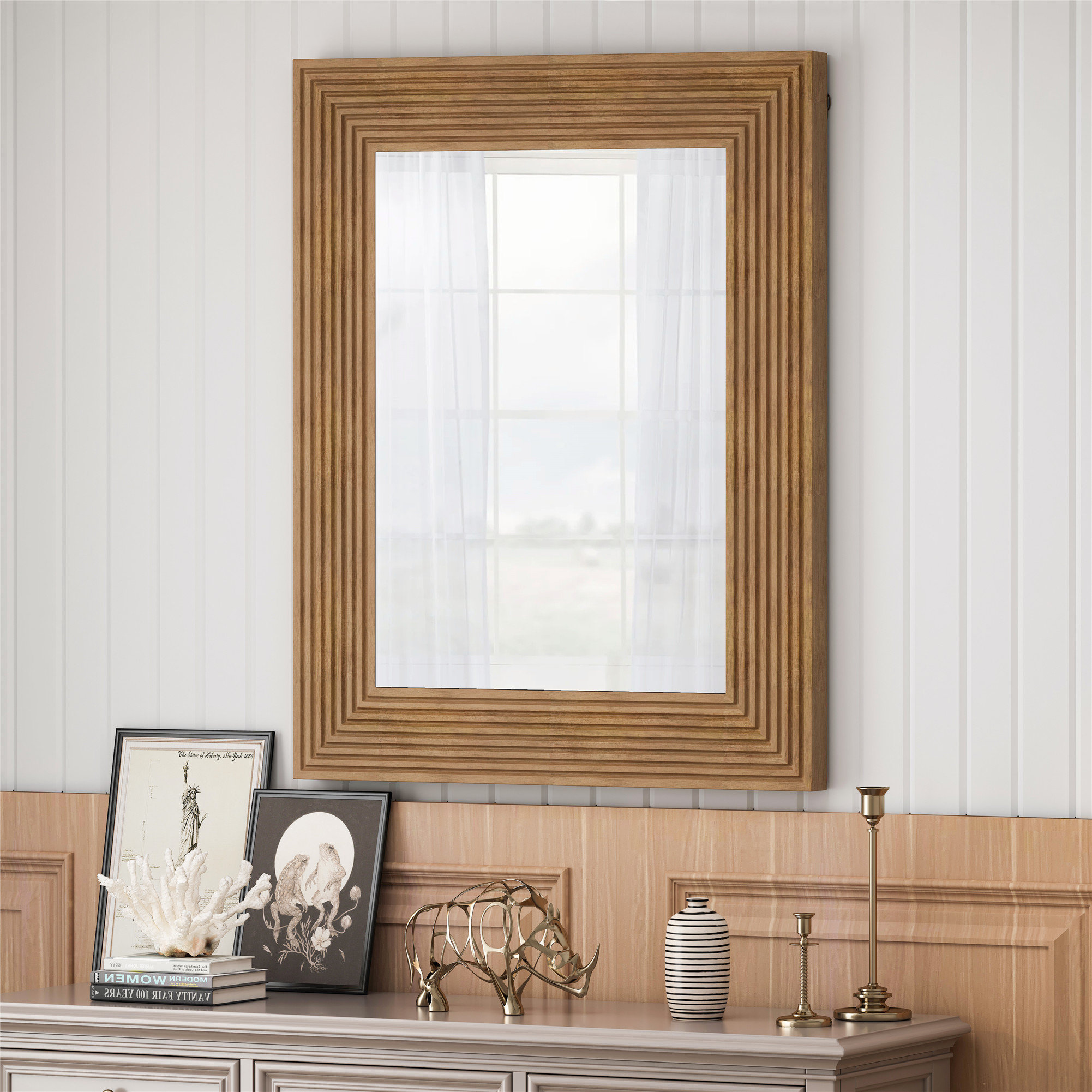 Red Barrel Studio® Jahmiyah Wood Rectangle Mirror - Wayfair Canada