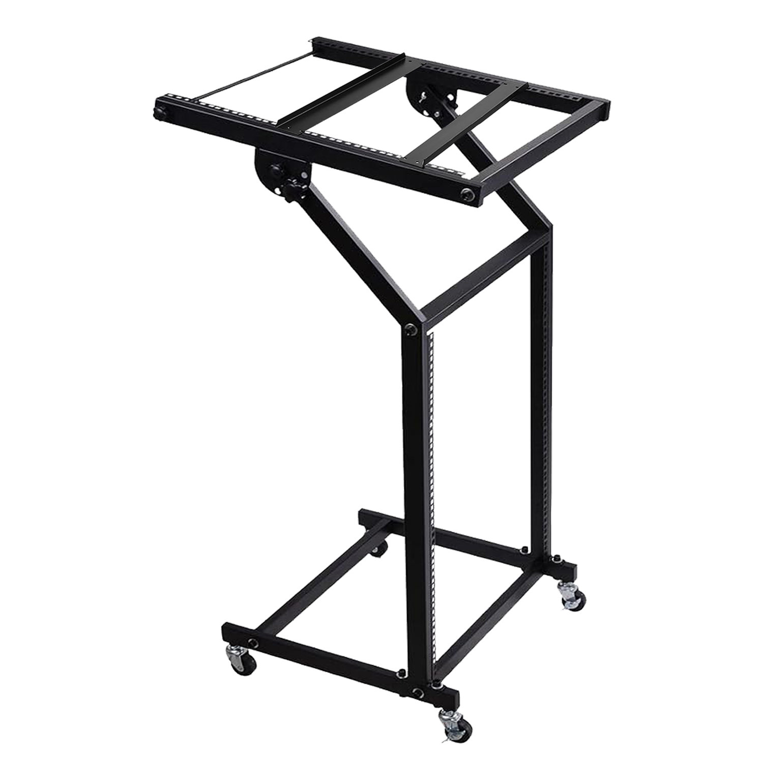 5 CORE 5 Core DJ Mixer Stand 12U Adjustable Rack Mount Rolling Stage ...