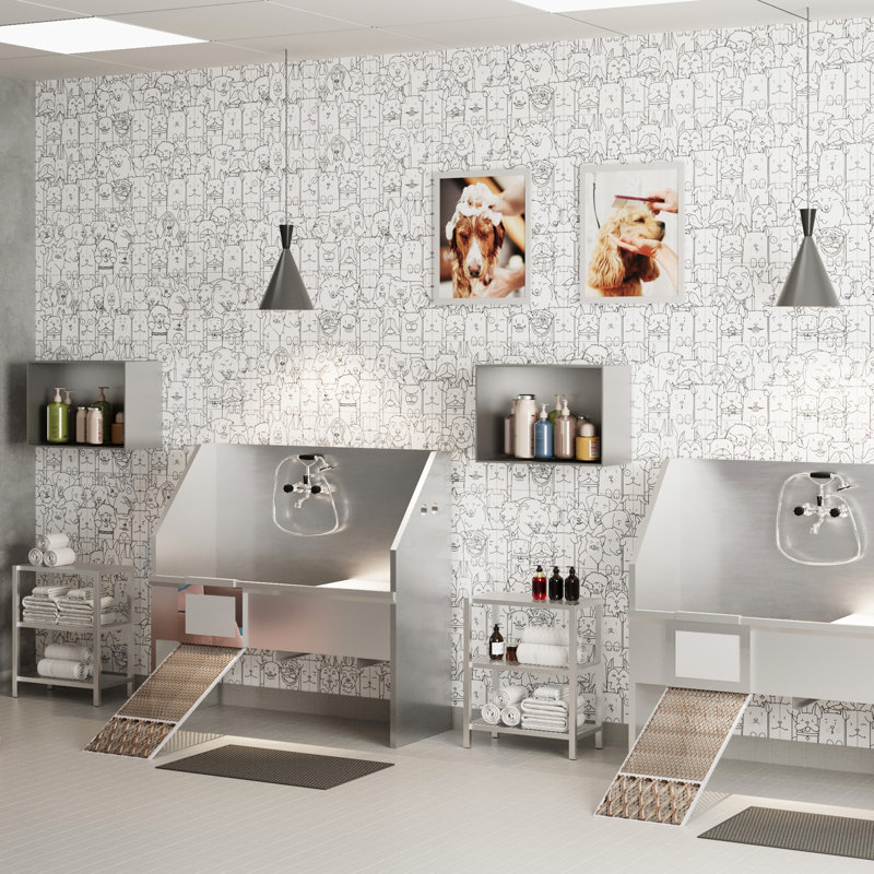 Merola Tile Oh My Dog 10" x 10" Porcelain Patterned Wall & Floor Tile ...