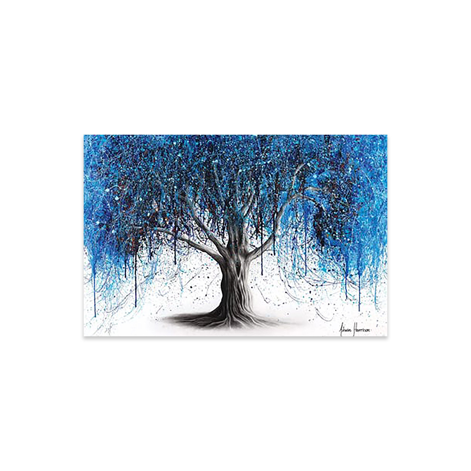 Red Barrel Studio® Blue Midnight Tree by Ashvin Harrison - Unframed ...