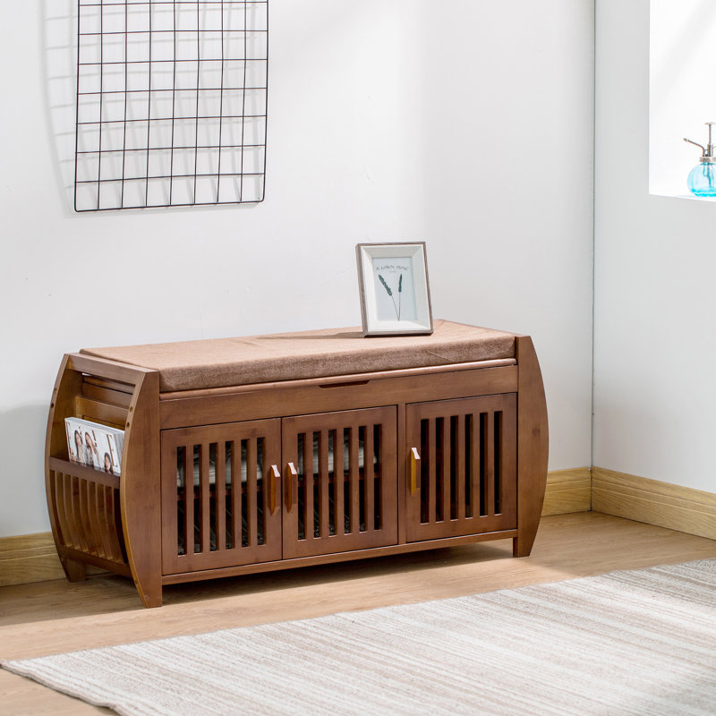 Rebrilliant 7 Pair Shoe Storage Bench Shoe Stool Cabinet | Wayfair