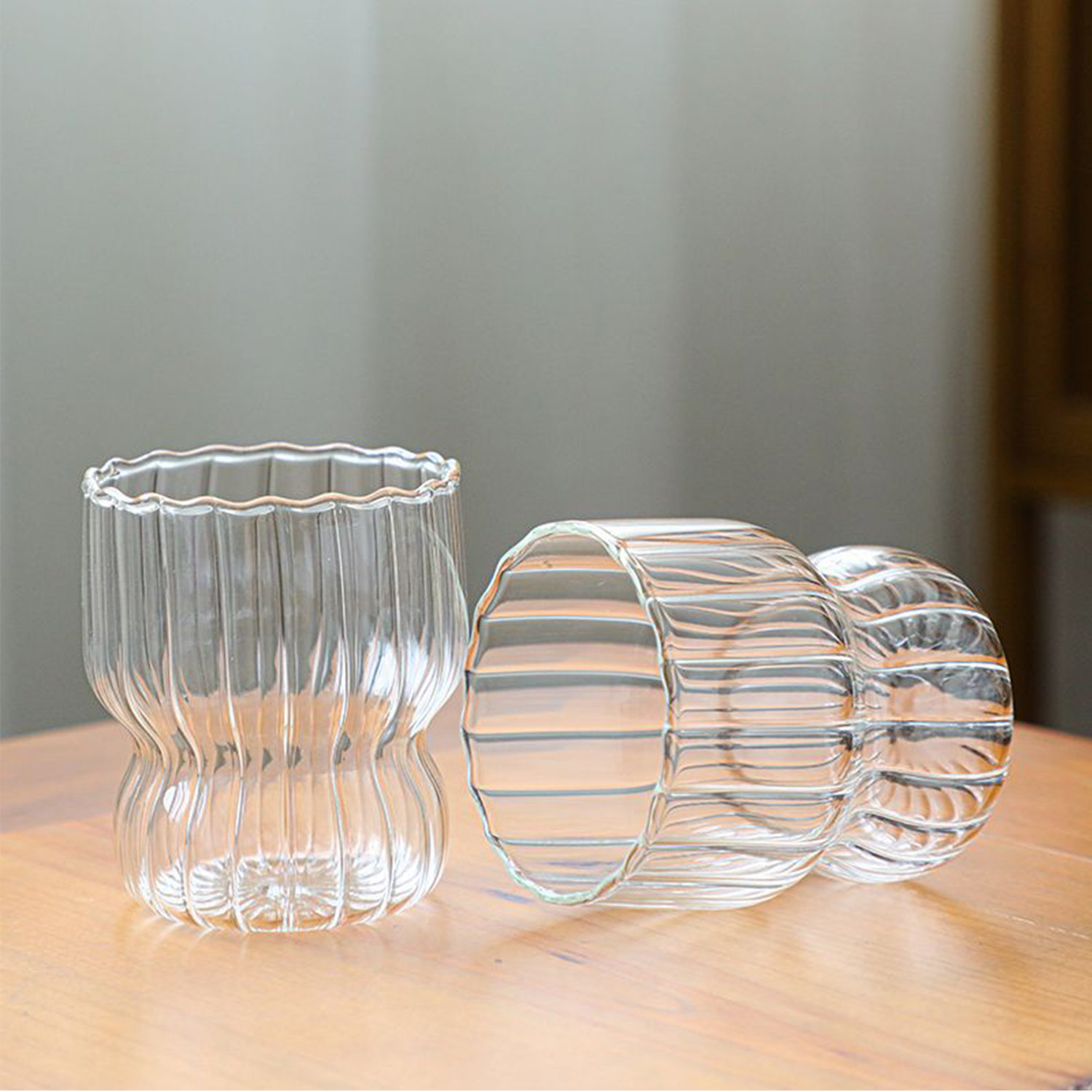Wrought Studio™ Glass Cup 9.5oz Creative Beer Cup Ice Coffee Juice Mug ...