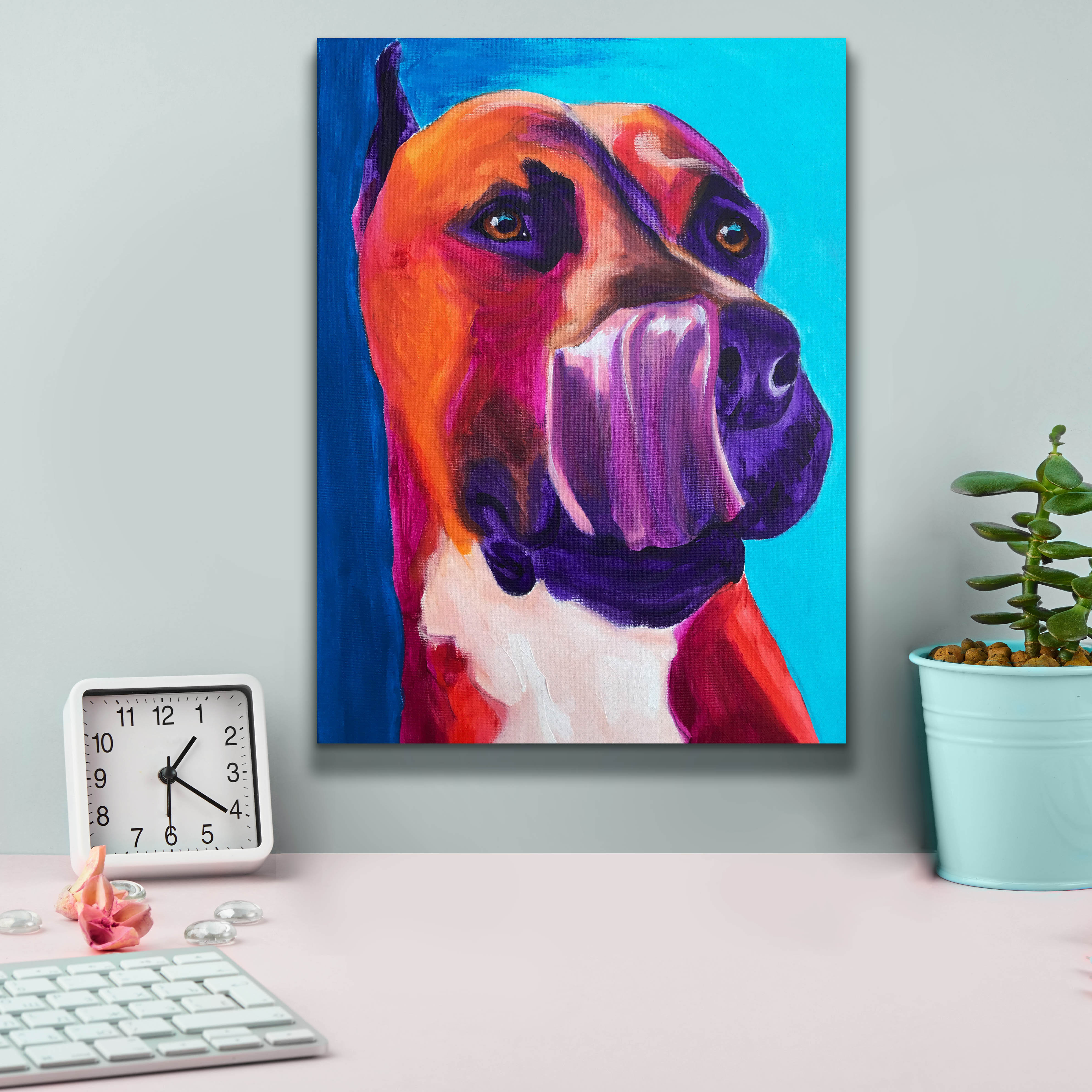 Red Barrel Studio® " Pit Bull - Tasty " by Dawg Painter | Wayfair