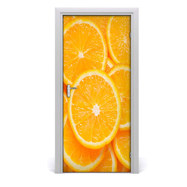 East Urban Home Orange Slices Tür Aufkleber | Wayfair.de