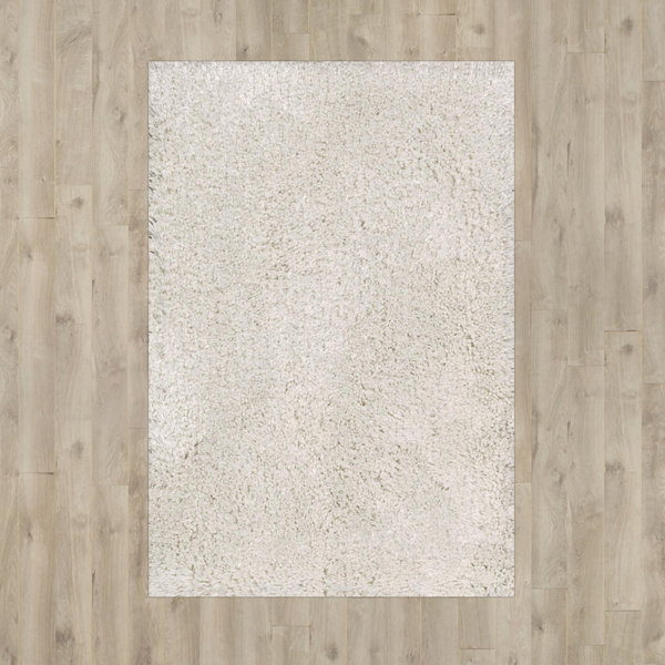Ebern Designs Missouri Handmade Performance White Rug & Reviews | Wayfair