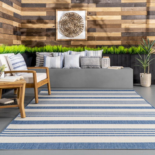 Blue Striped Area Rugs You'll Love | Wayfair