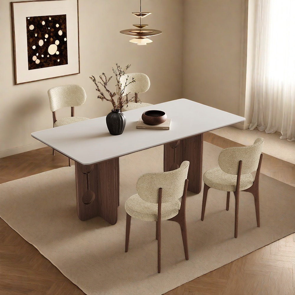 Hokku Designs Rectangular rock plate table set | Wayfair