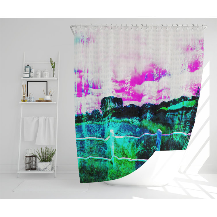 Ebern Designs Dimitre Polyester Shower Curtain Set | Wayfair.co.uk