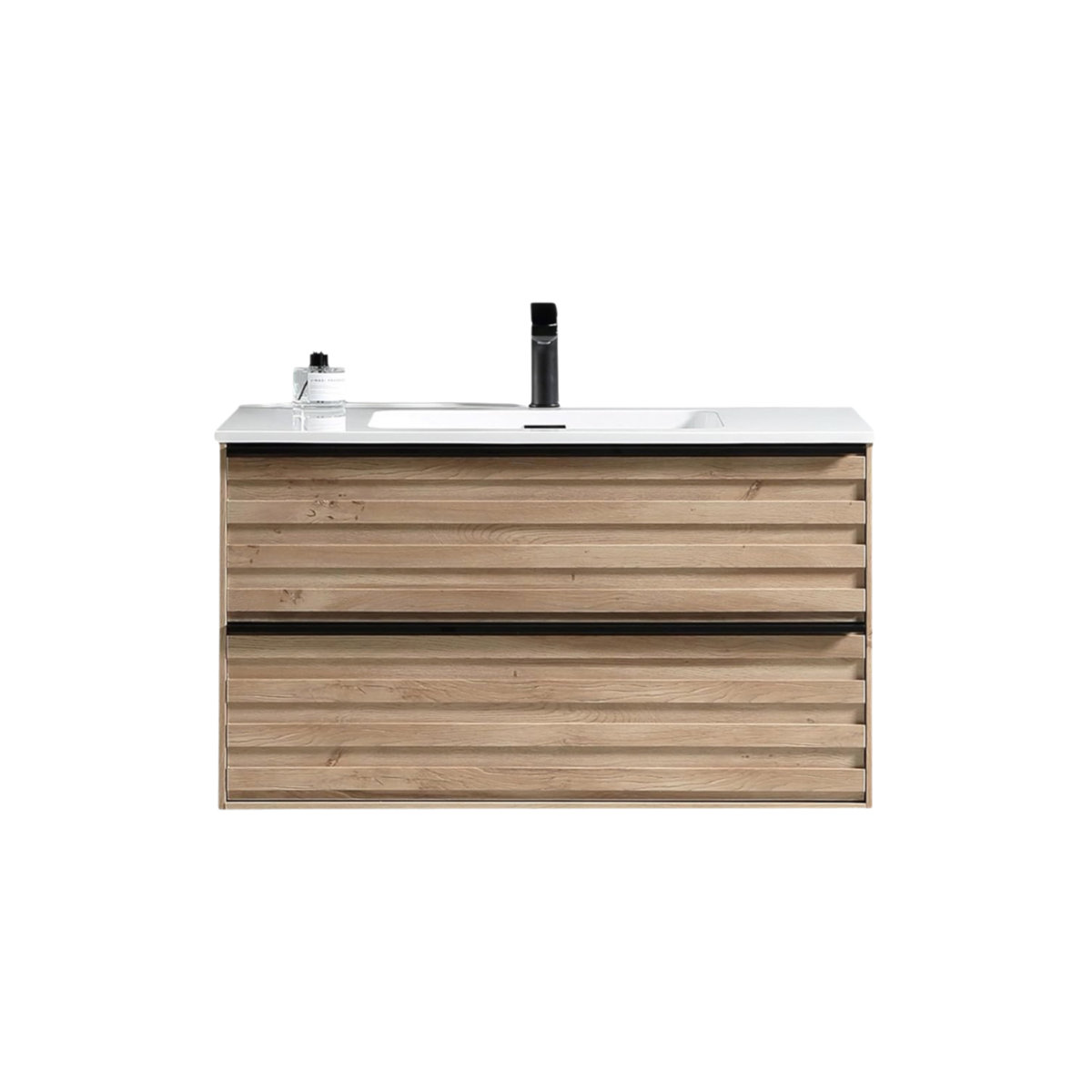 Ebern Designs 30'' Single Bathroom Vanity with Ceramic Top, Wall ...