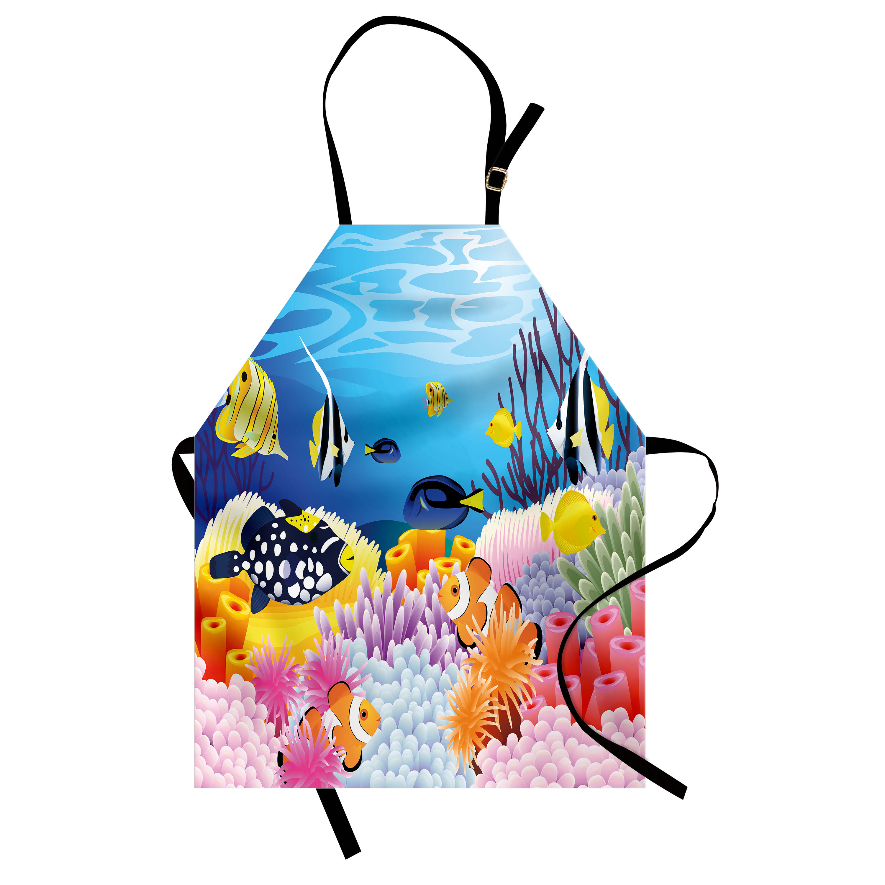 East Urban Home Fish Apron, Cooking Gardening, Adult Size, Multicolor ...