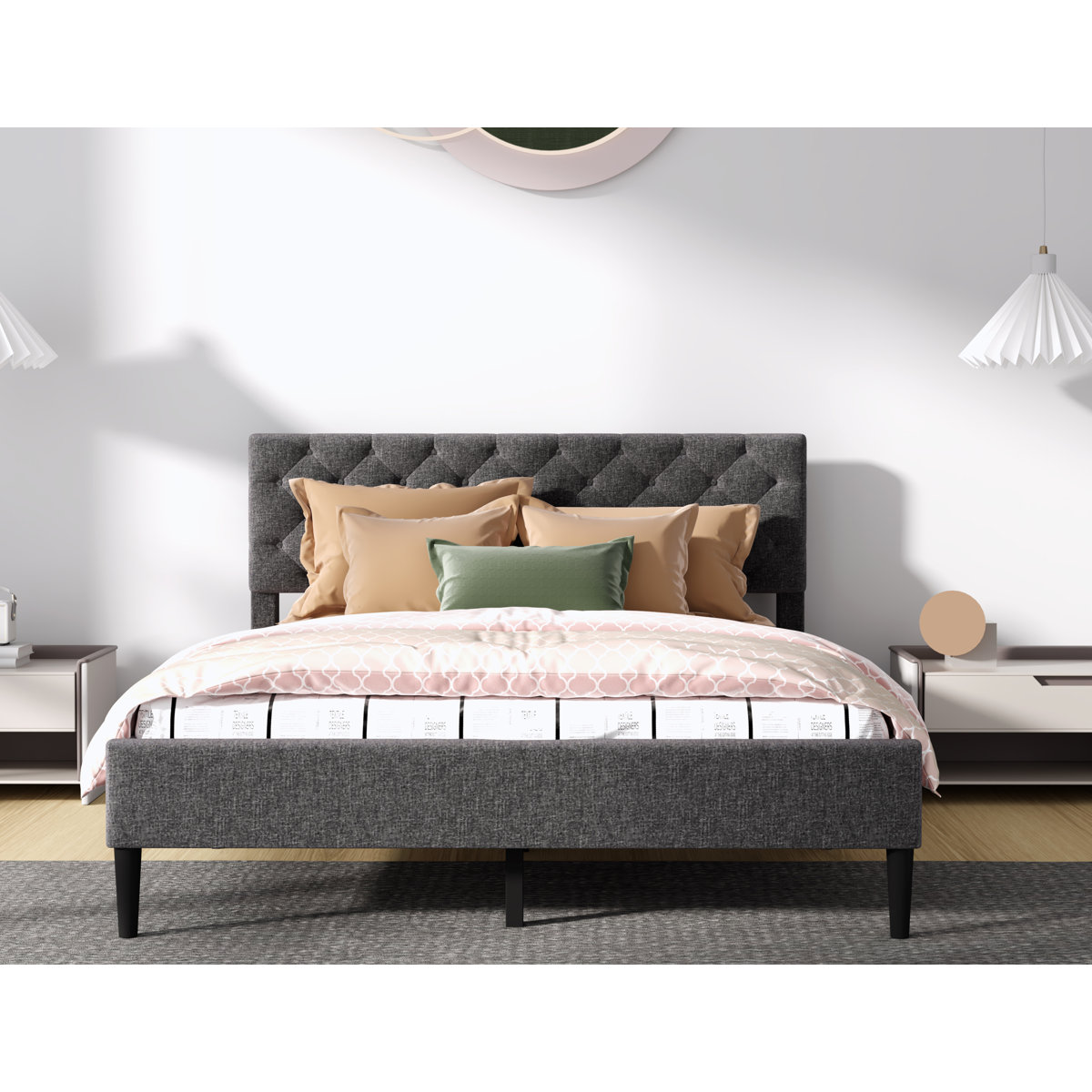Winston Porter Pabby Upholstered Platform Bed | Wayfair