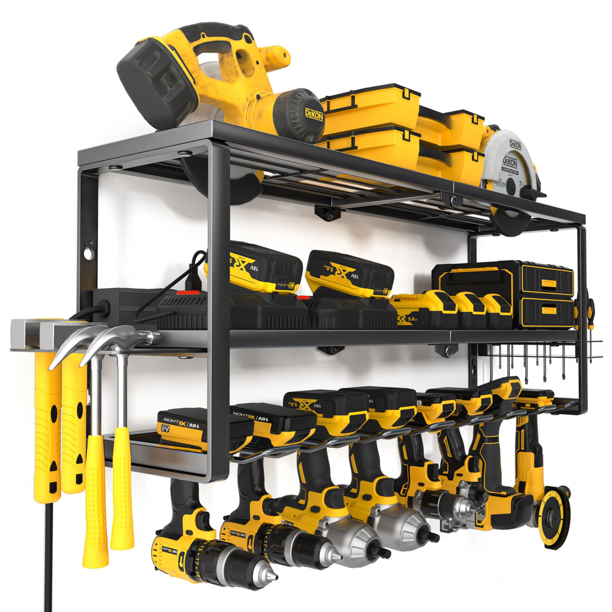 chuangyanUS Heavy Duty Power Tool Organizer With Charging Station ...