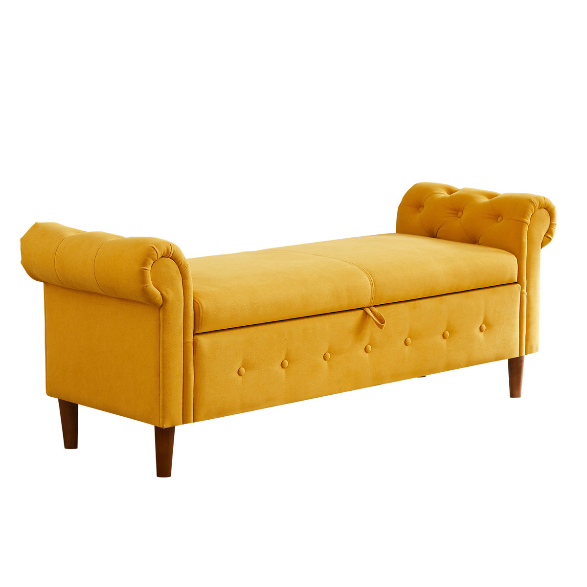 Red Barrel Studio® Seprina 63" 100% Velvet/Teddy Upholstered Storage ...