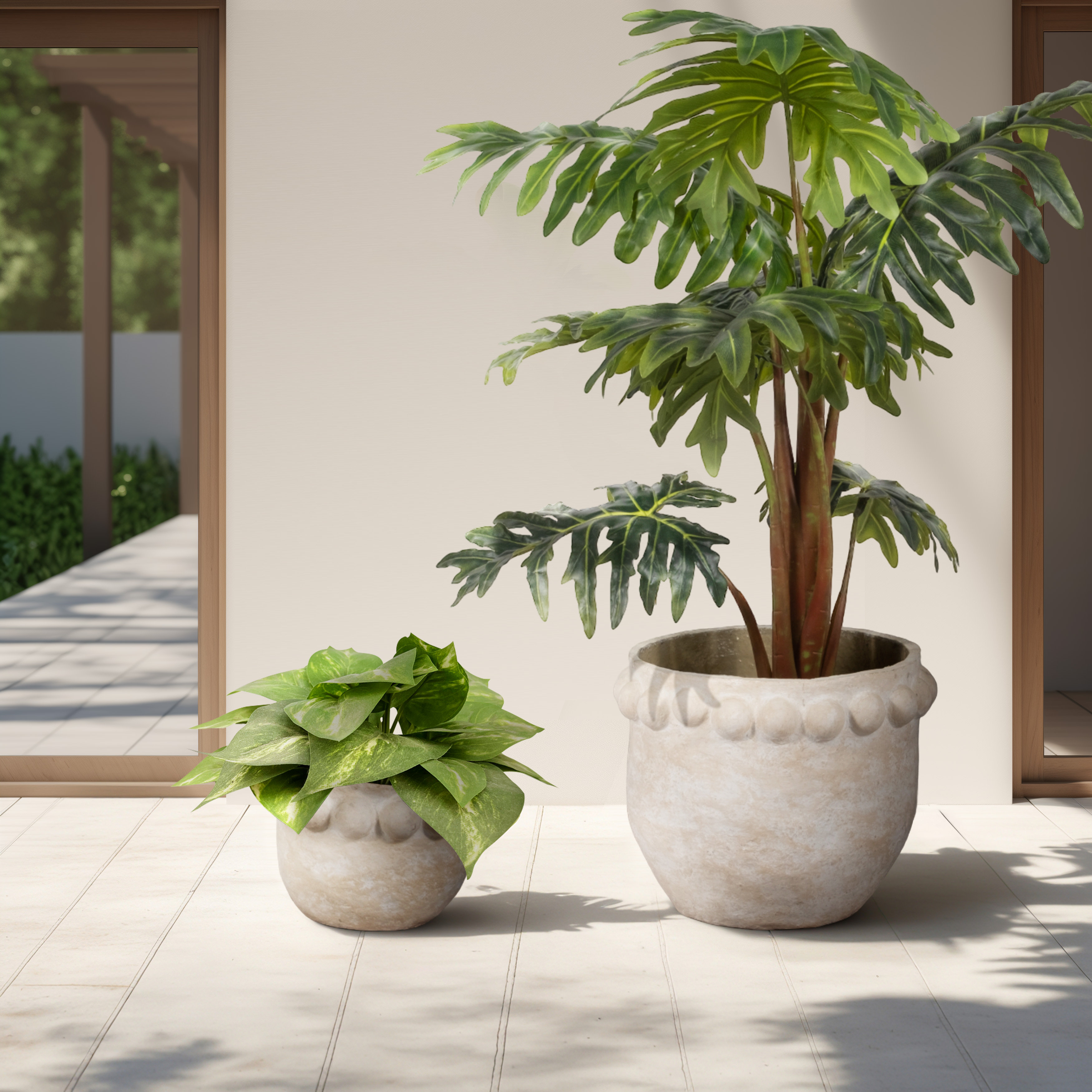 Dakota Fields Eco-Friendly Ecomix Material Planters - Set Of 2 Paper ...