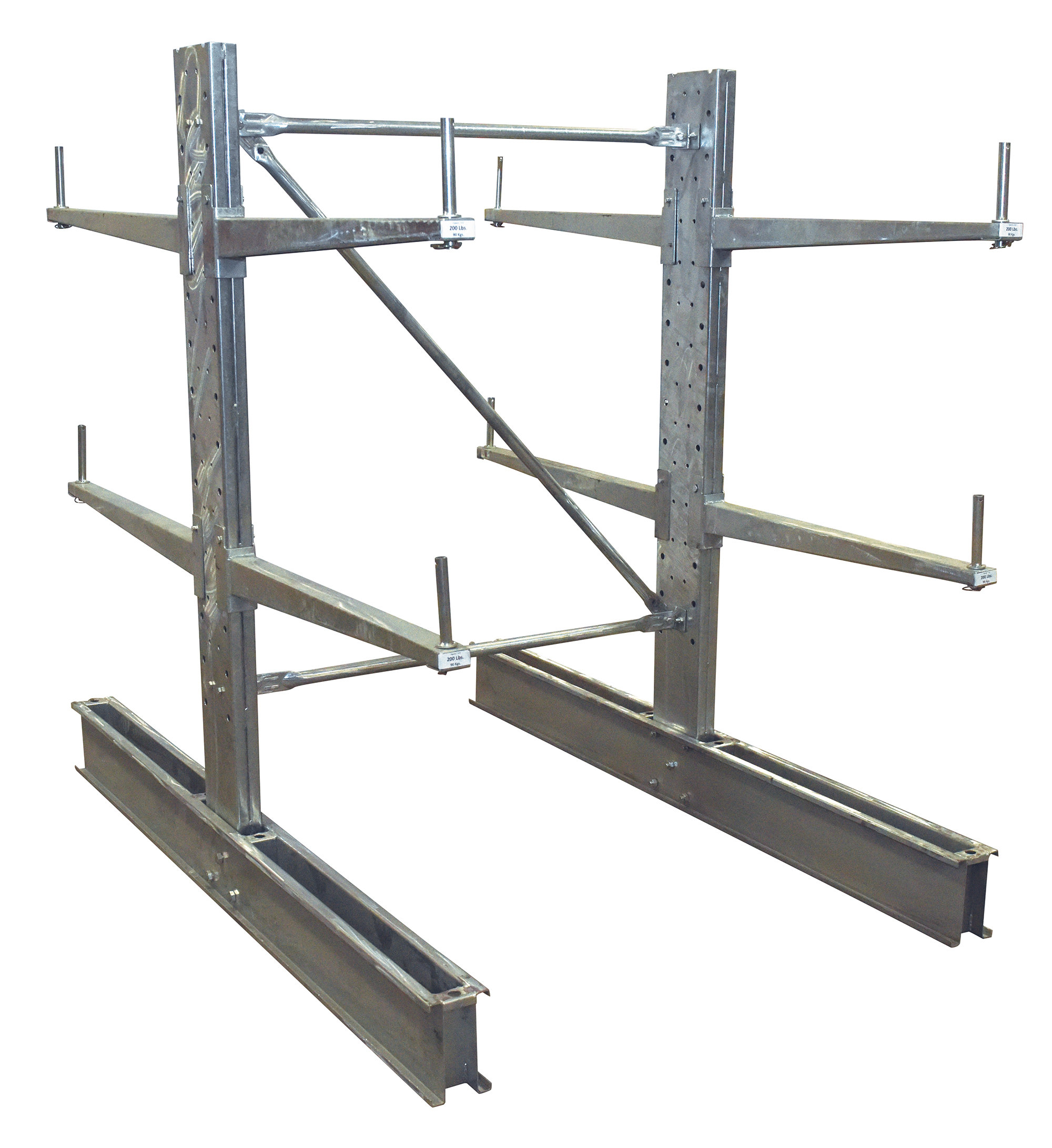 WFX Utility™ Caelum 81" H x 62" W Galv Cantilever Arm Storage Rack ...