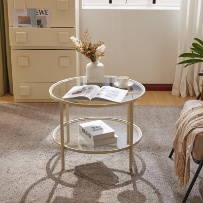 clear coffee table round