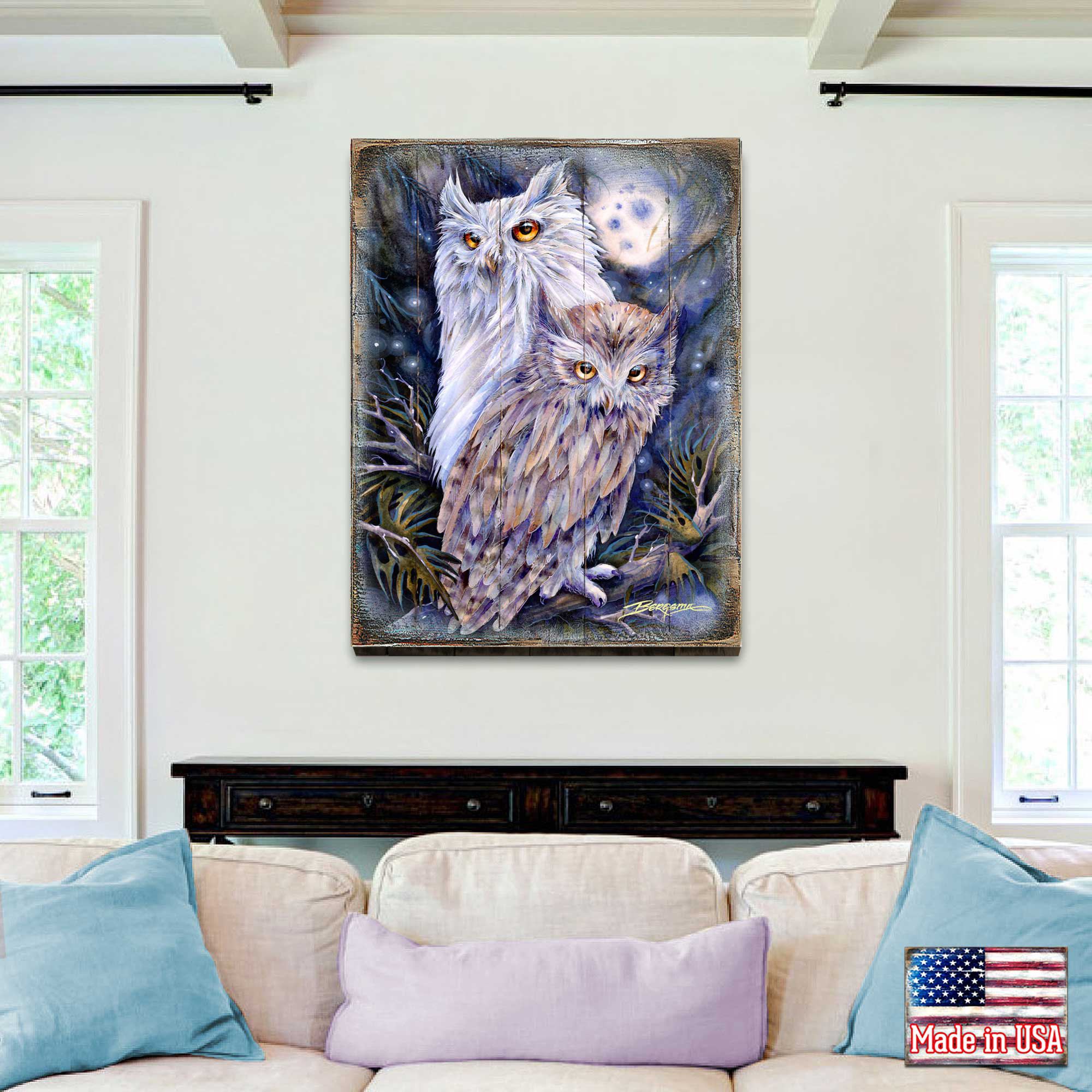 Designocracy Night Watch Owls Wall Art Pallet By Jody Bergsma | Wayfair