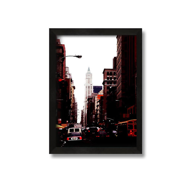 Ebern Designs NYC Empire State View - Single Picture Frame Print on ...
