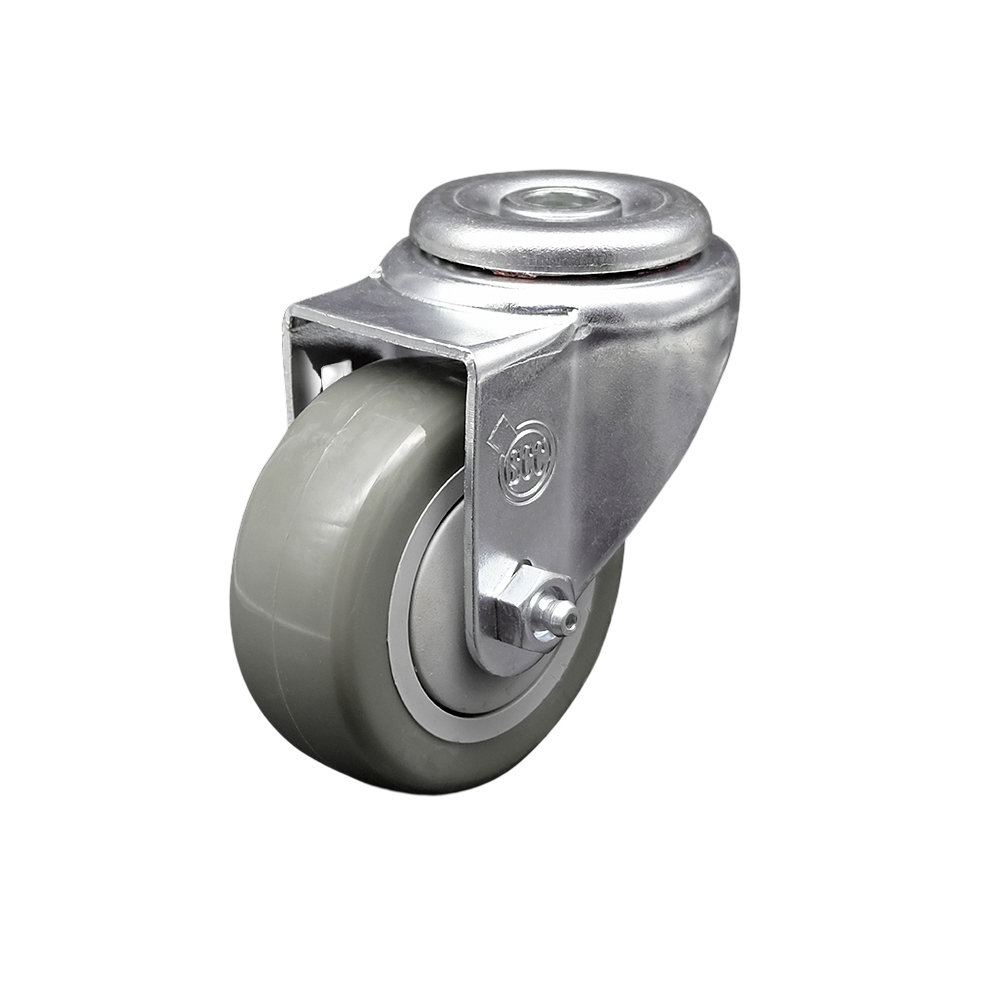 Service Caster Creeper Polyurethane Wheel Swivel Bolt Hole Caster ...