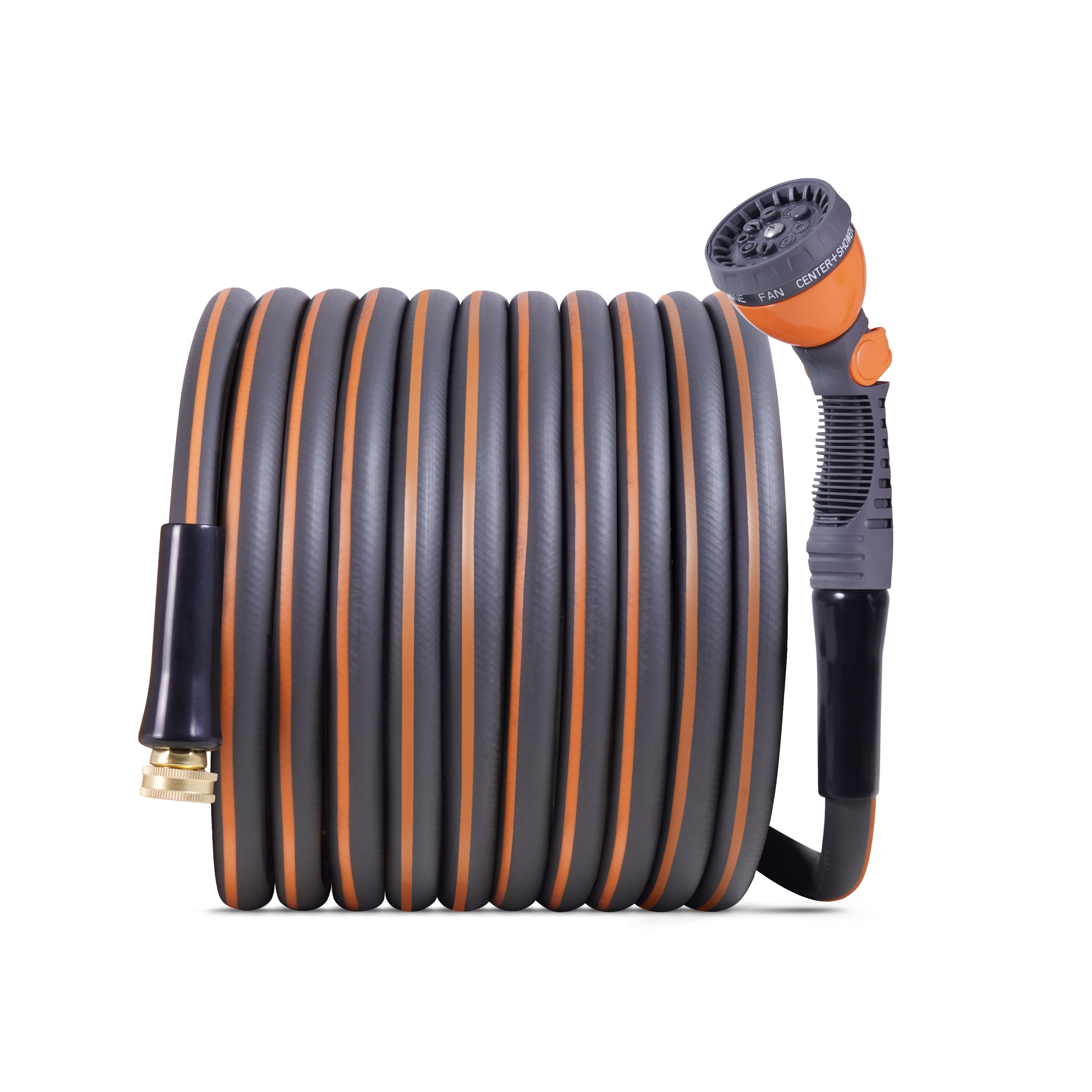 CAPHAUS Water Hose with 10 Spray Patterns Nozzle & NH Solid Brass ...