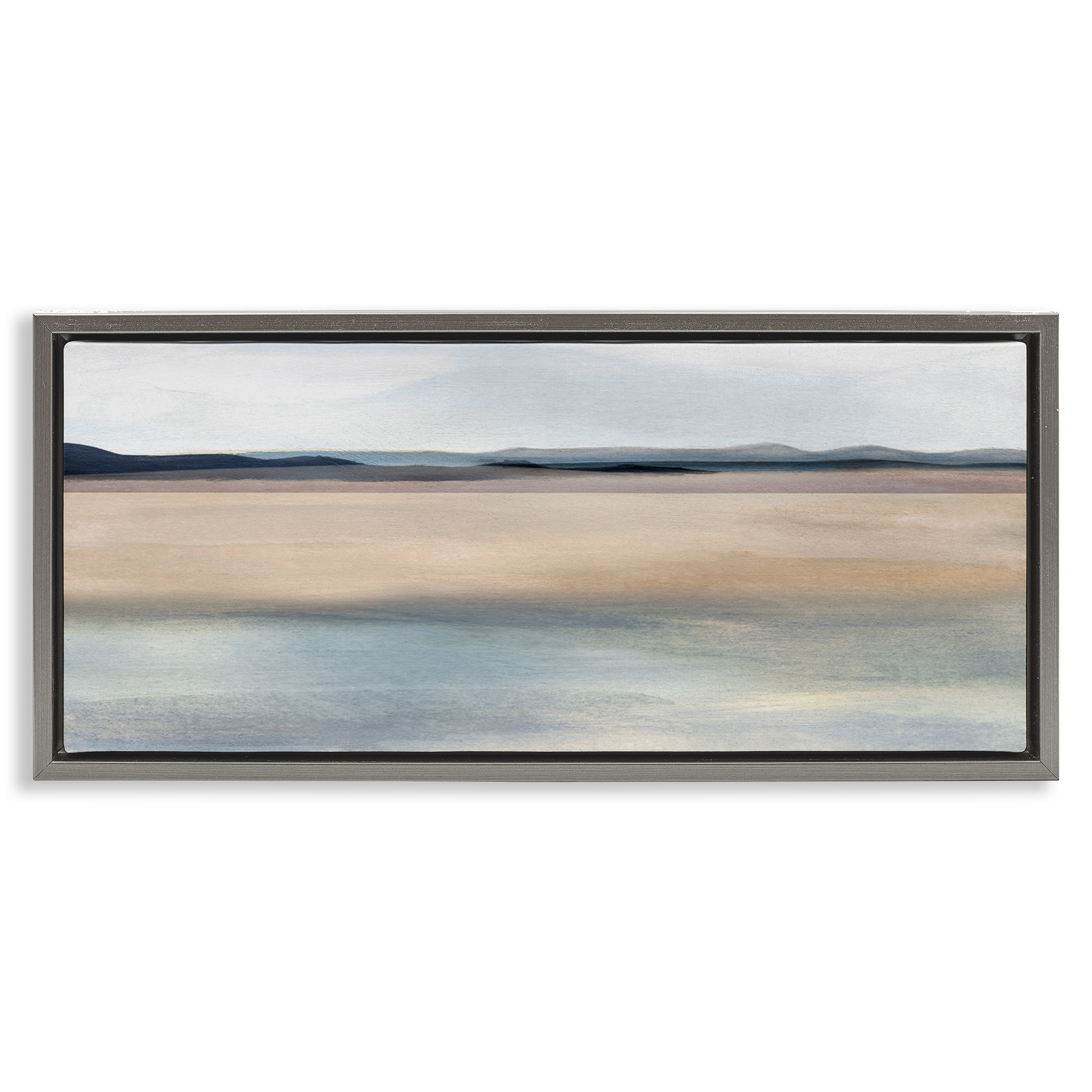 Ebern Designs Fading Ombre Landscape Framed Floater Canvas Wall Art by ...