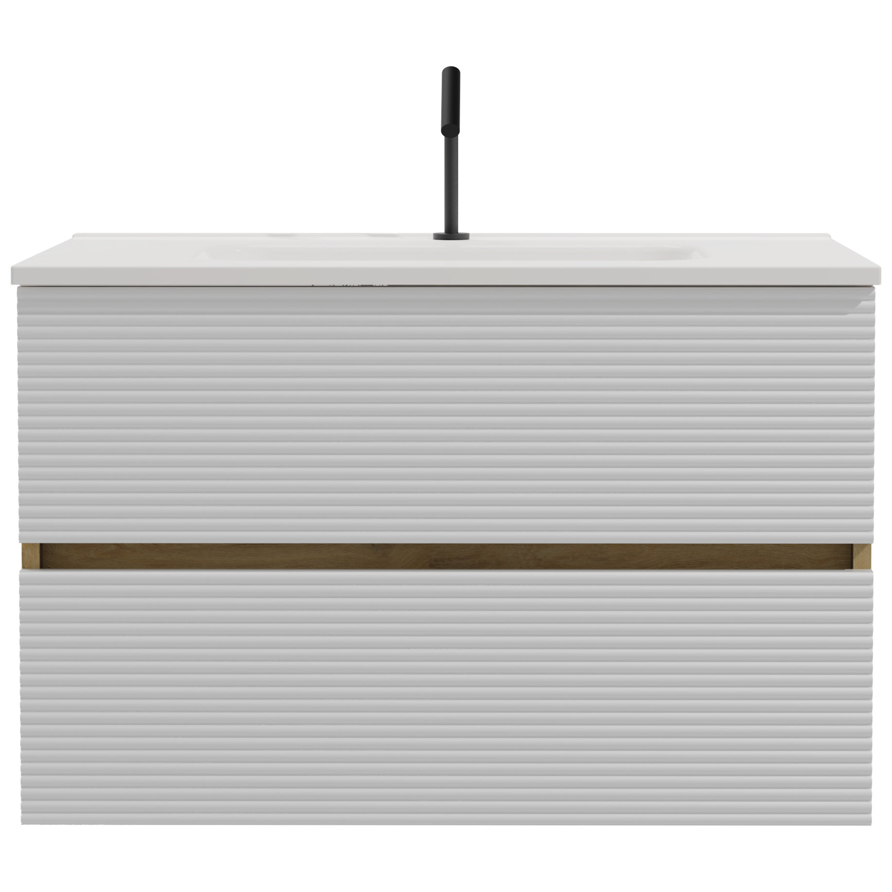 Ebern Designs Wall Mounted Bathroom Shelving Unit - Snow White Matt ...