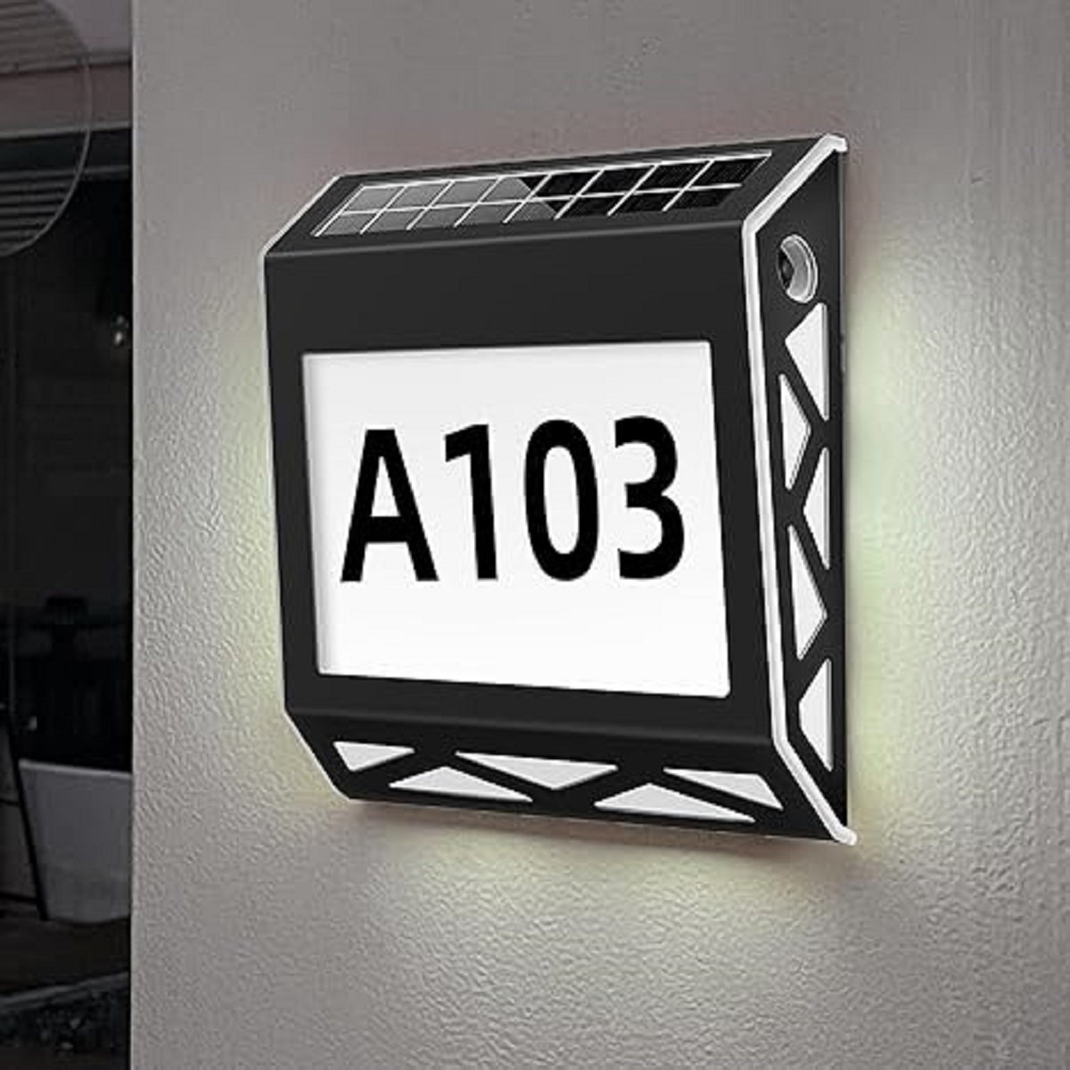 Home Moderne-N Lighted Address Signs For Houses, Solar House Numbers ...