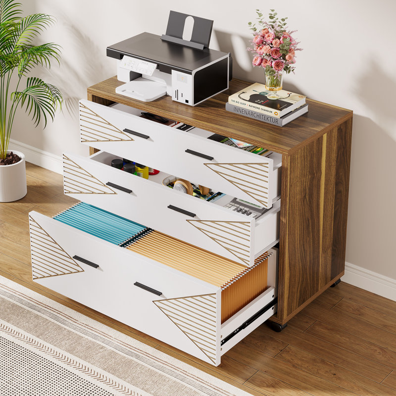 Latitude Run® 3-Drawer Mobile File Cabinet | Wayfair