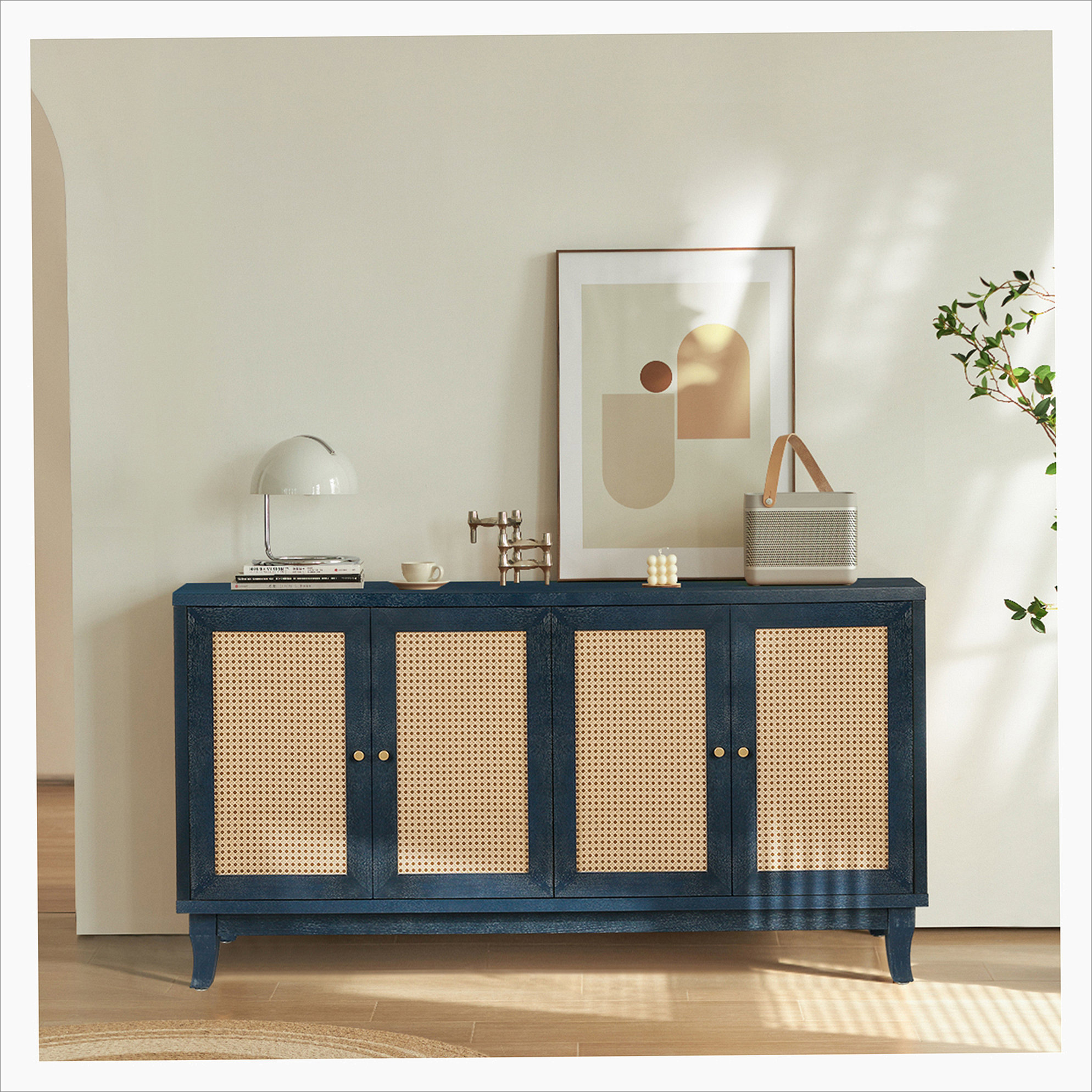 Bayou Breeze Accent Storage Cabinet Sideboard Wooden Cabinet with ...