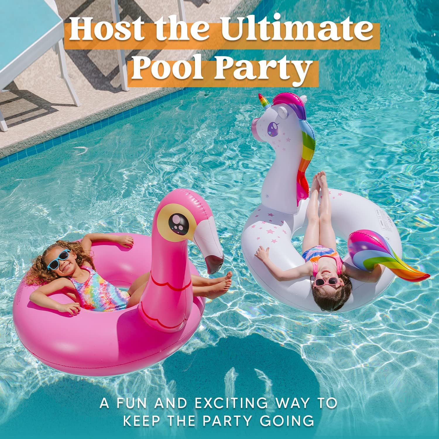 Joyin 2 Packs Flamingo Unicorn Pool Floats | Wayfair