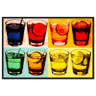 Notori Art Drink Blocks Retro Drinks Bar Cart Print Wall Art by ...