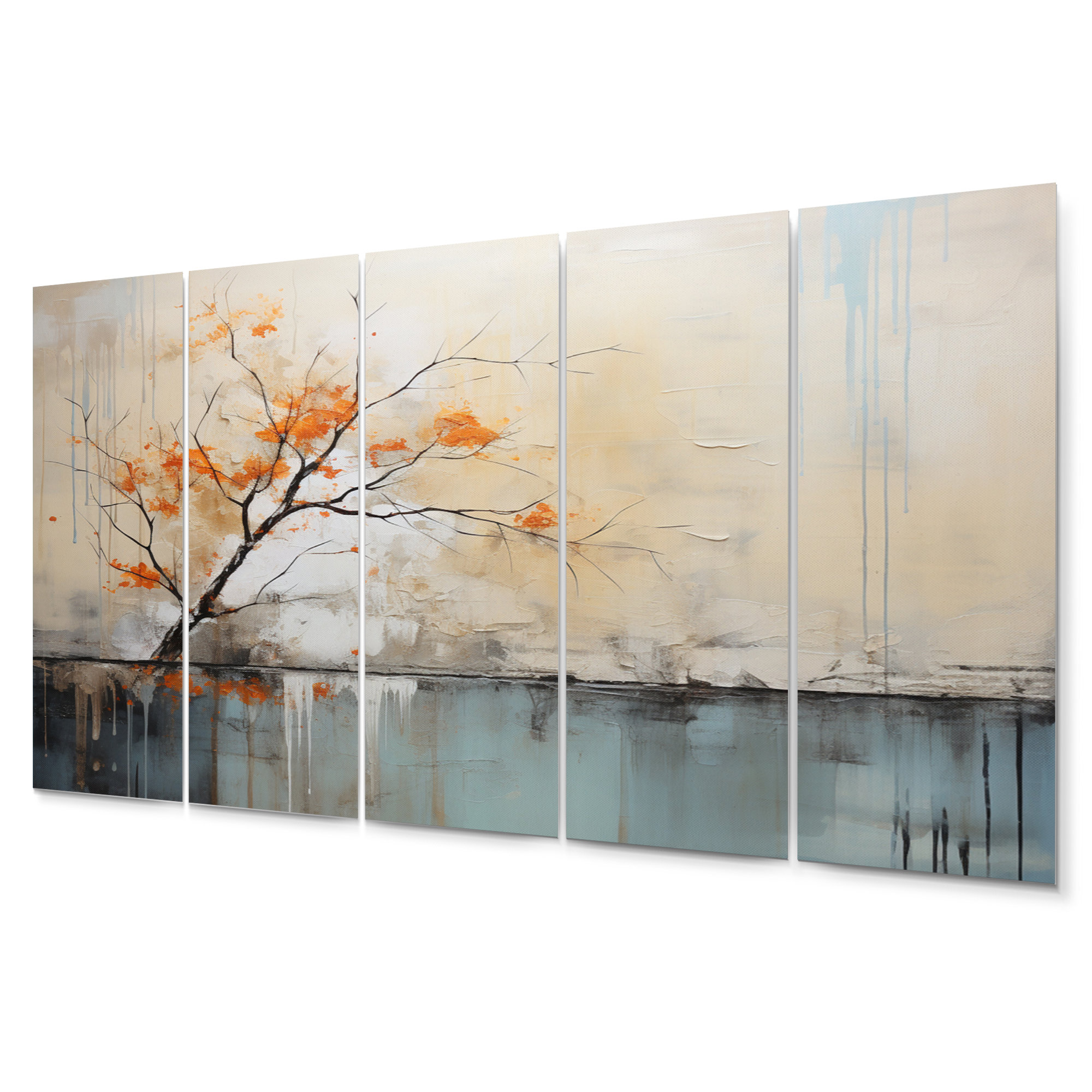 Red Barrel Studio® Minimalism Tree Ephemeral Power I - Modern Metal ...