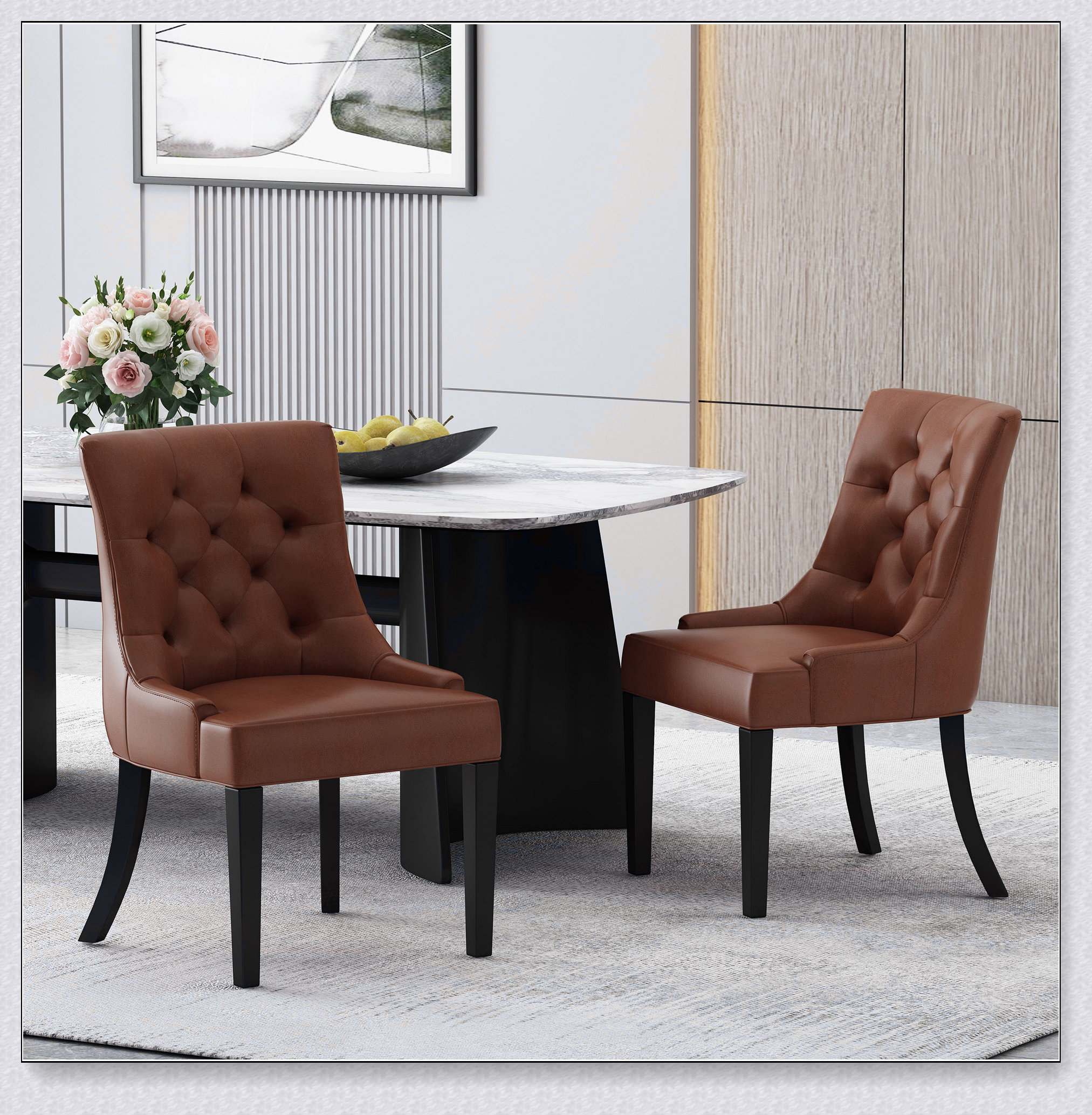 Red Barrel Studio® CHENEY DINING CHAIR - KD MP2(set of 2) | Wayfair