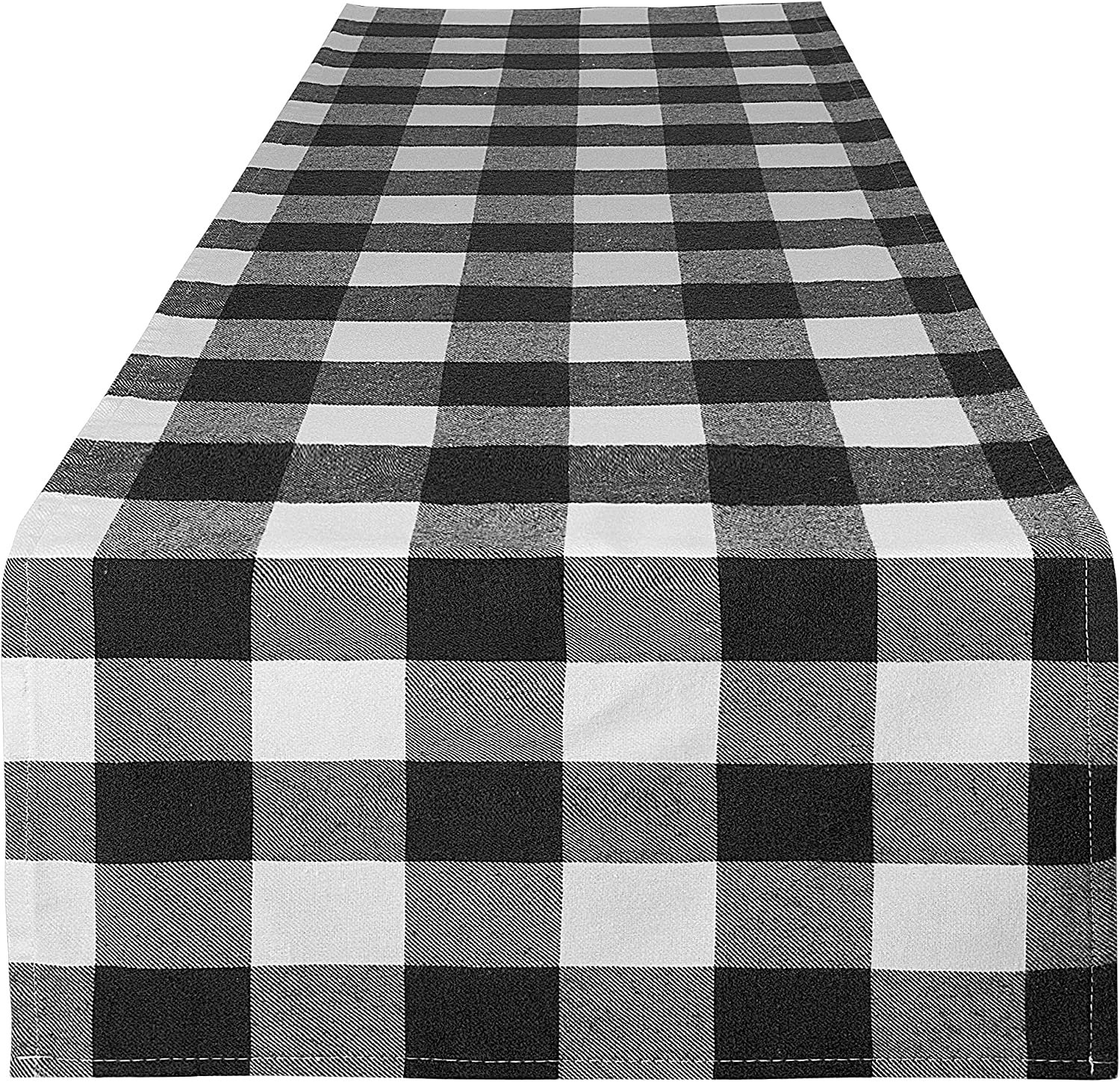 Gracie Oaks Zulay Home Table Runner Thick Poly Cotton Buffalo Plaid ...