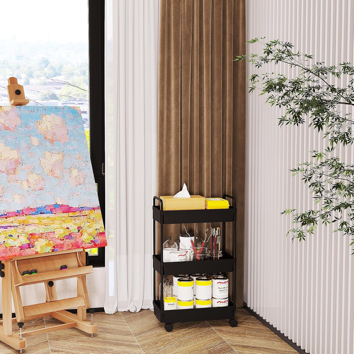 RAPTIZ You Can Use A Cart In Multiple Occasions, Which Can Place Fresh ...