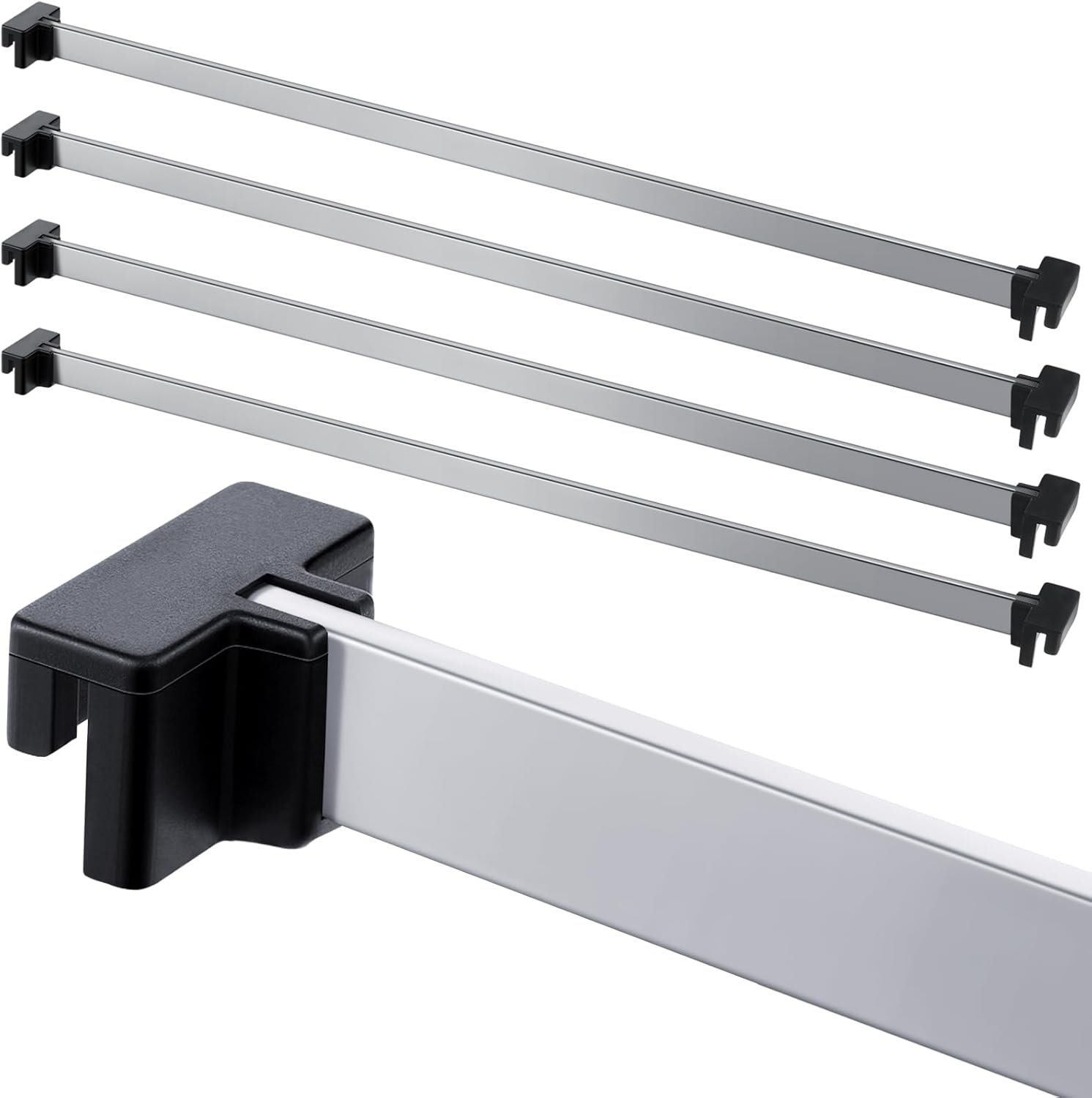 AGROTECH AVS 8 Pieces Metal Hanging Divider Rail Clip File 4 Pieces ...