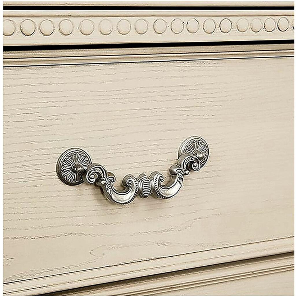 Latitude Run® Antique white Nightstand Bedroom 1pc Nightstand Solid ...