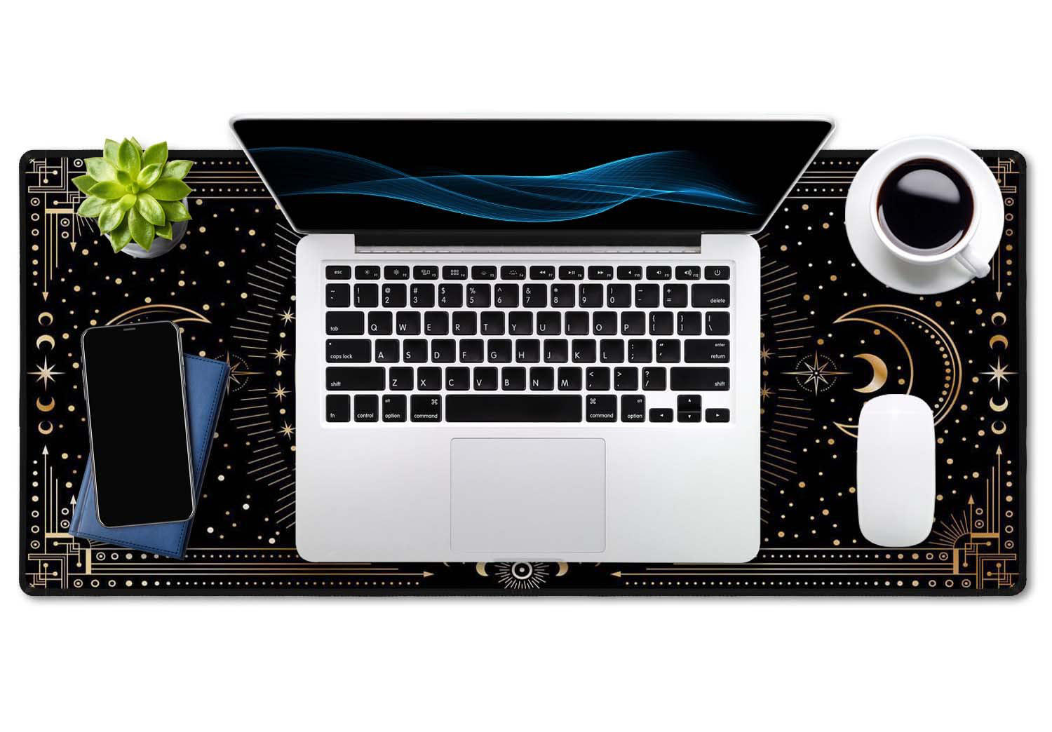 Trinx Large Mouse Pad, Boho Snake Witch Desk Mat For Desktop ...