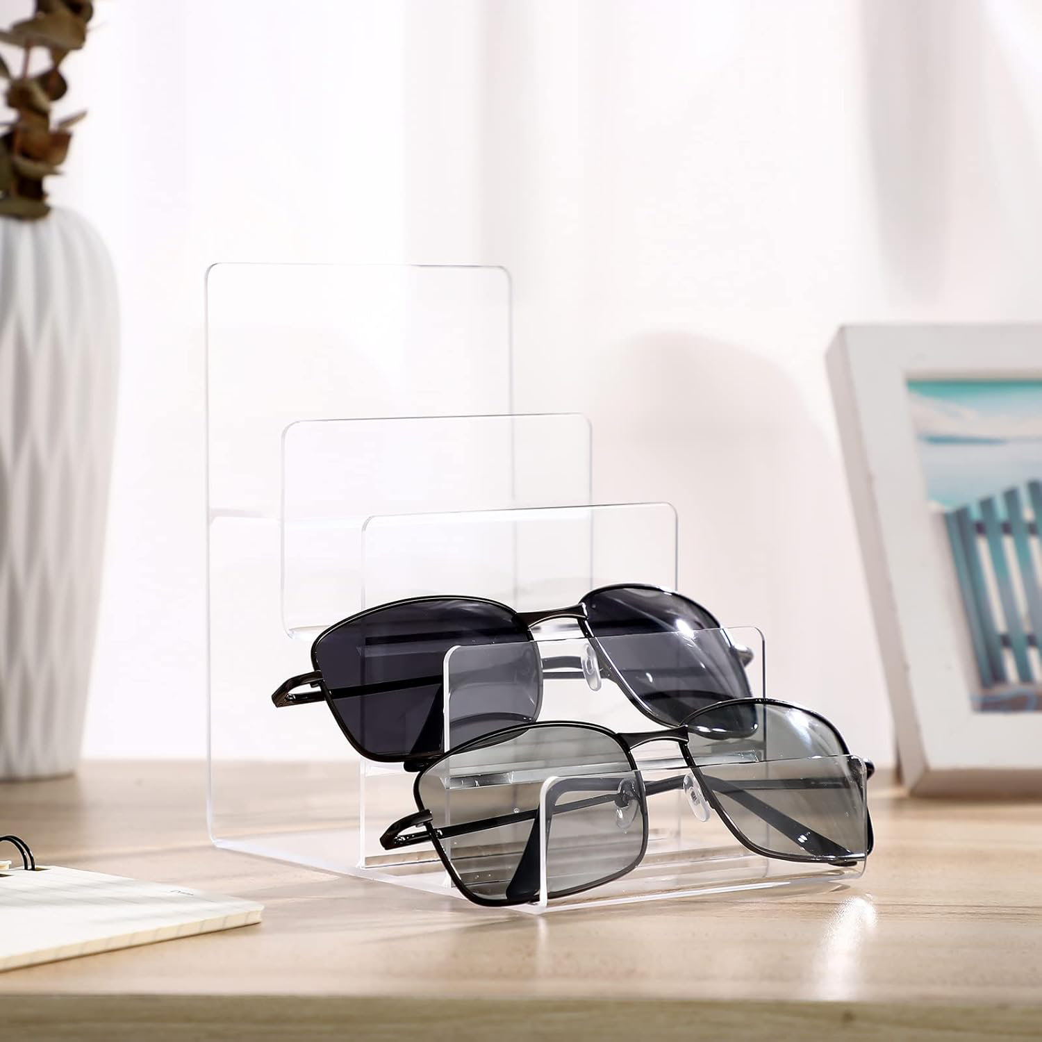 Orren Ellis 6-Tier Acrylic Clear Display Risers 7.8" Purse Perfume ...