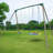 Klo Kick 9.5' Heavy Duty Metal Swing Set with Belt Swing, Trapeze Bar ...